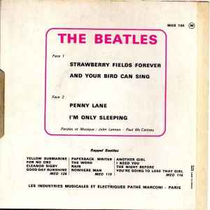 Beatles, The - Strawberry Fields Forever/Penny Lane (French Pressing ...